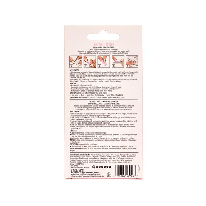 Nail Addict Gel Nail Strips – Blushing Bride | Soft Pink Gel Strips
