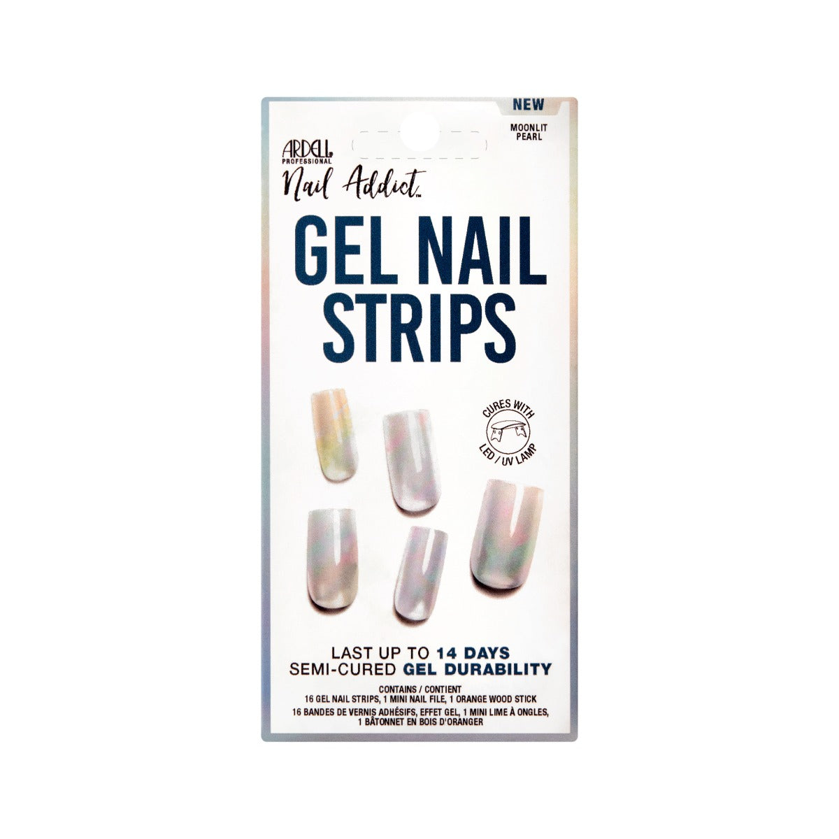 Nail Addict Gel Nail Strips Moonlit Pearl
